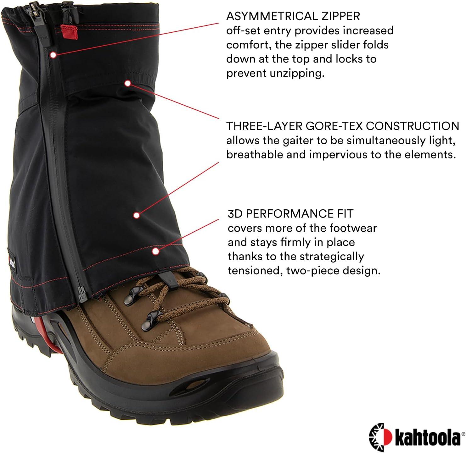 Kahtoola LEVAgaiter Mid GTX Gaiters, Waterproof Gore-TEX Shoe & Boot ...